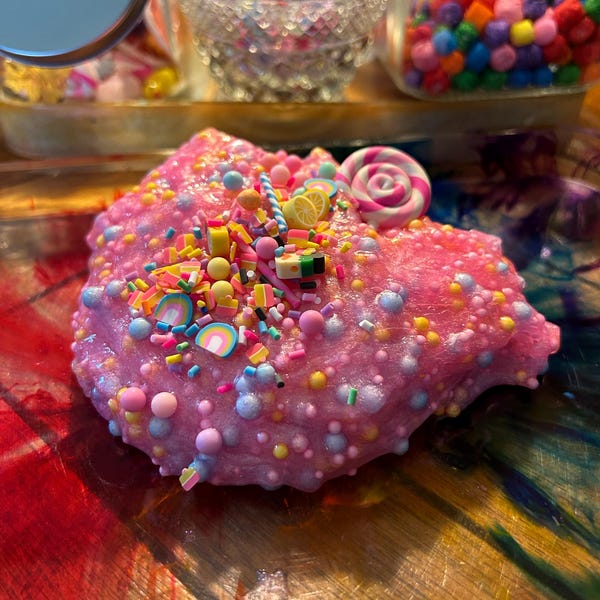 Pink Sugar Pop Candy Slime, Candy Crush Scented Slime Birthday Gift Toy ...