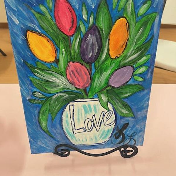 Pre Drawn Canvas | Paint Party Canvas | Girls Night Out | Sip & Paint ...