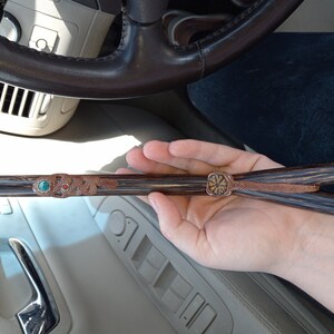 Shaman's Talking Stick Made of Chonta Wood Decorated - Etsy