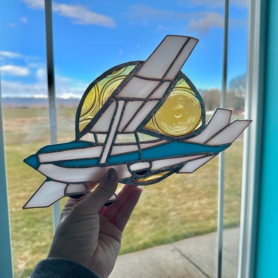 Cessna 172 Skyhawk Pattern, Stained Glass Pattern, Glasswork Pattern ...