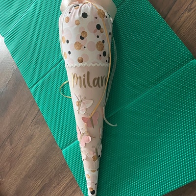 Bedruckte Baumwoll-Schleife für die Schultüte Schultütenschleife mit ...