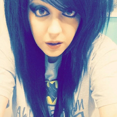 Black Wig. Emo Wig. 28 Straight Layered Scene Wig. Cosplay Wig. - Etsy