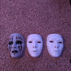 Cesar/caesar 1983 Blank Male Mask RECASTS Kabuki Mask Joey - Etsy