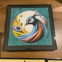 3d Peacock, Shadow Box Templates, 3D Bird Shadow Box / SVG for ...