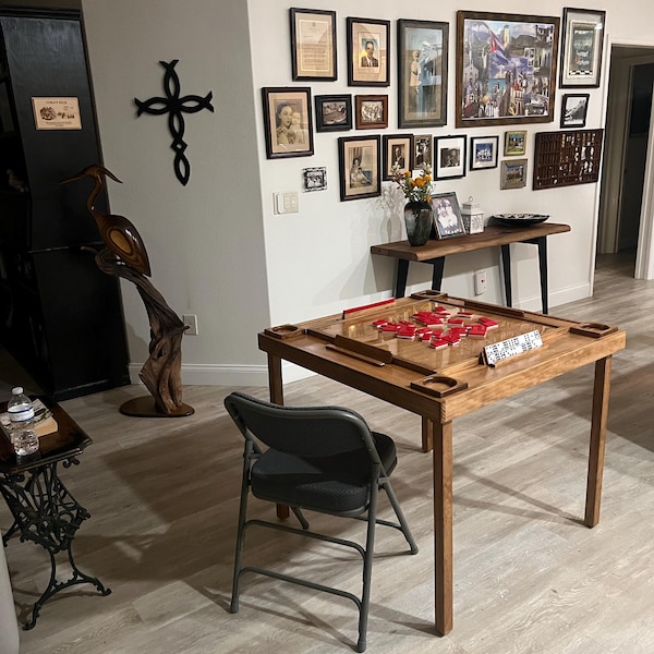 BIG 36x36 Domino Table! Wood Folding Legs!! - Etsy