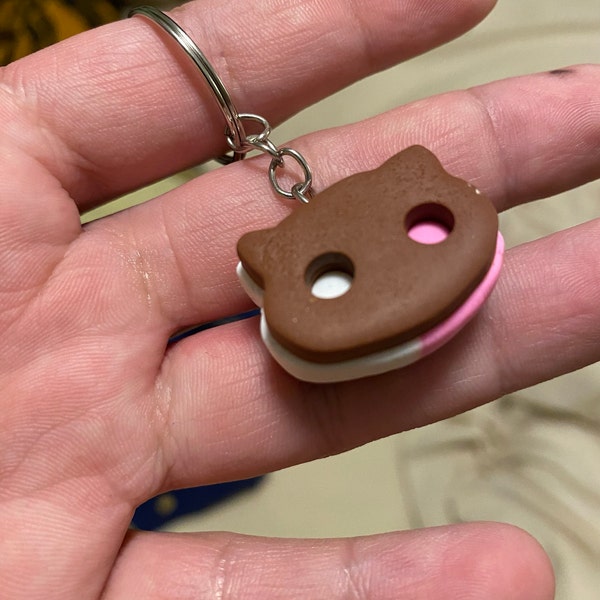 Cookie, Keychain, Cat, Keyring, Charm, Strawberry, Vanilla, Chocolate ...