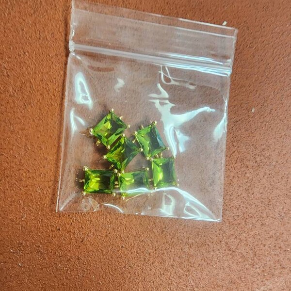 2 Aqua Blue Aquamarine Geometric Rectangle Glass Connectors, Beads ...