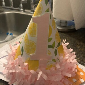 Pink Lemonade Party Hat Lemonade Stand Birthday Party, Pink Lemonade ...