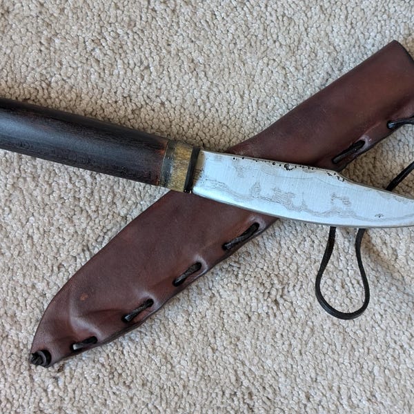 Hand Forged Type III Seax With Sheath - Etsy