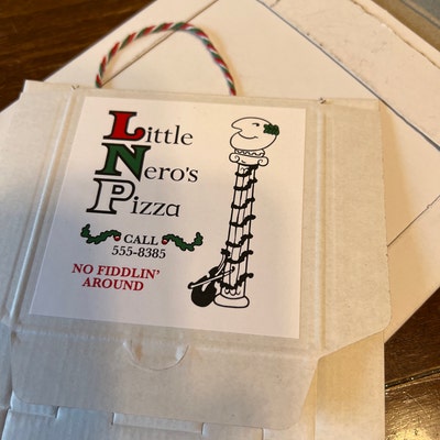 Home Alone Inspired Little Nero's Pizza Box Ornament WITH - Etsy