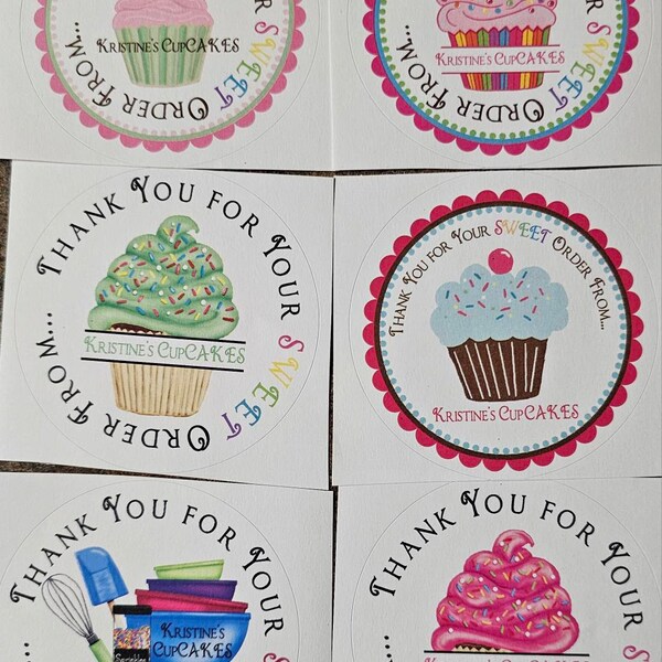 Cupcake Stickers, Personalize Stickers, Cupcake FUN, Cupcakes, Baking ...