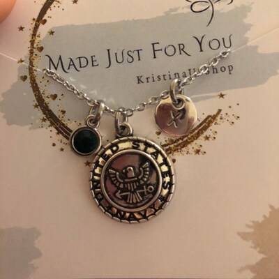 US Navy Charm Necklace, Personalized US Navy Charm Jewelry, Gift for ...