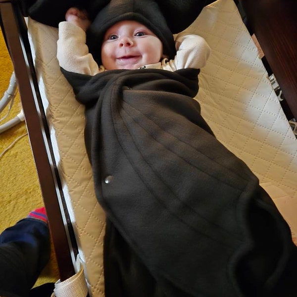 Newborn Pink Sally Baby Bat Swaddle Blanket / Infant Fleece Sleep Sack ...