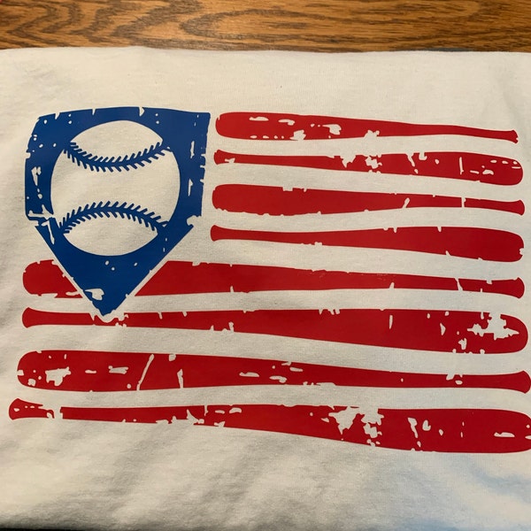 Distressed Baseball Flag Svg Dxf Eps Png Files for Cutting Machines ...