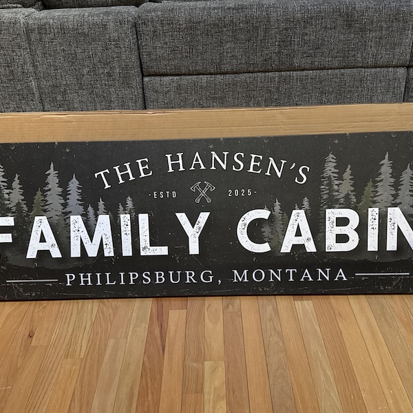 Personalized Farmhouse Sign Rustic Family Name Sign Country Farmhouse ...