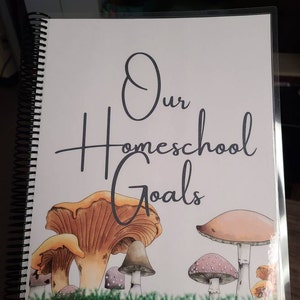 Printable Homeschool Planner Mushroom Brown Expanded Version, Goals for ...
