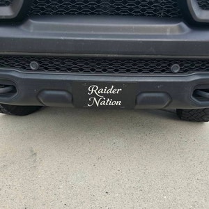 Custom Letter Leaf Crest License Plate Car Tag Diamond Etched Engraved ...