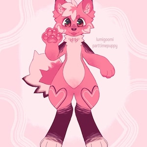 Cute Chibi Base Feral Furry/fursona Lineart Customizable PSD - Etsy
