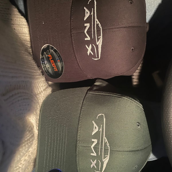 1968 1969 AMC AMX Classic Outline Design Flexfit 6277 Baseball Hat Cap ...