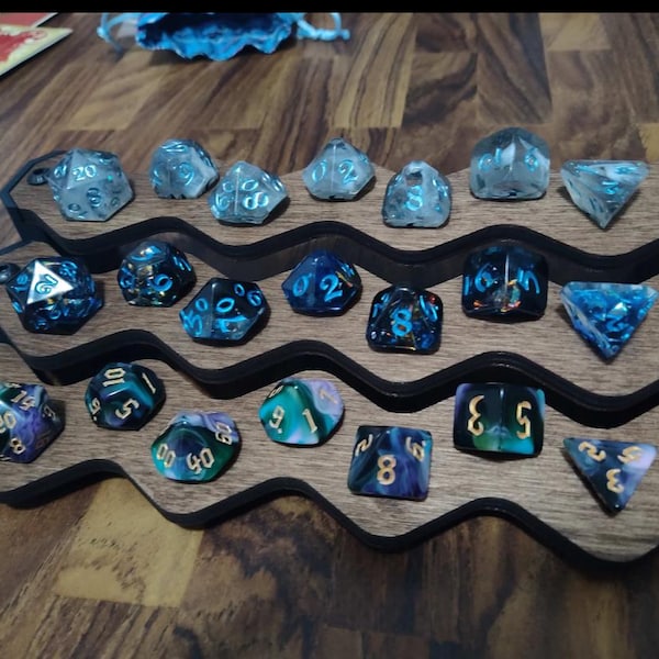 Handcrafted Wooden Dice Display Stand | Minimalist Tabletop Holder for ...