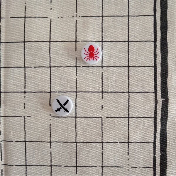 Cloth RPG Battle Map | 21" X 27" Square Grid | Gift for Dungeon Masters ...