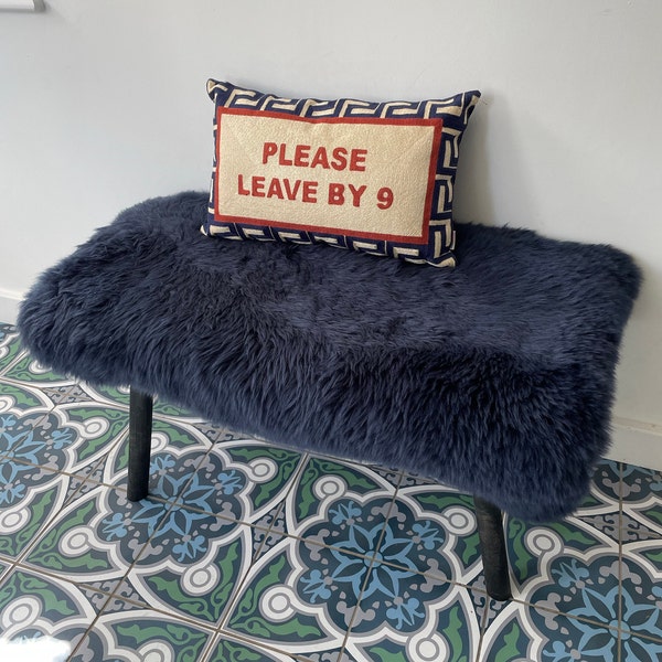 Please Leave by 9 Needlepoint Cushion - Etsy