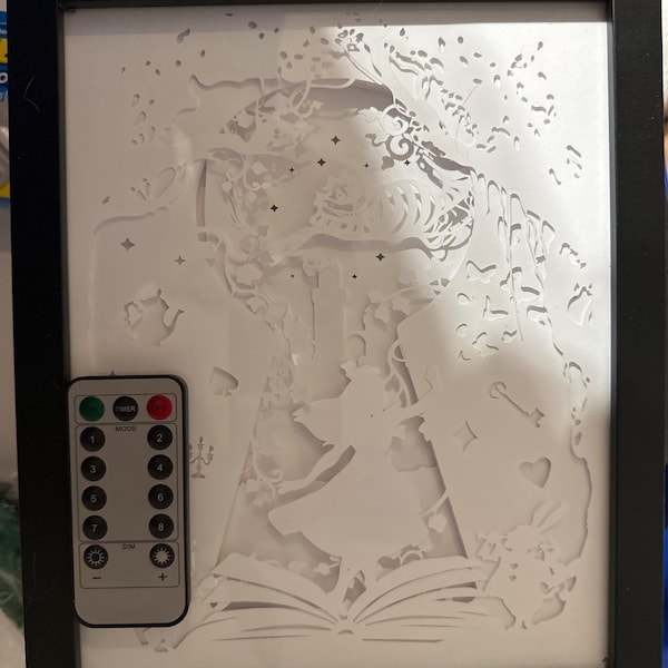 Princess Mulan, Mulan Light Box, LED Lamp, Decorative Shadow Box ...