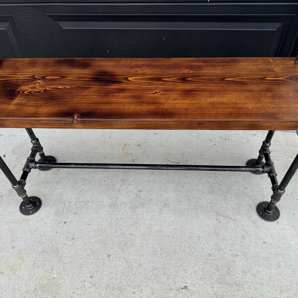 Shelving Industrial Pipe Wood Shelf, for Bar Kitchen Industrial Brass ...