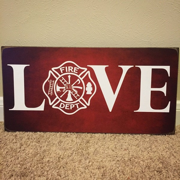 Firefighter Gift, Fireman Gift, Firefighter Decor, Fireman Decor ...