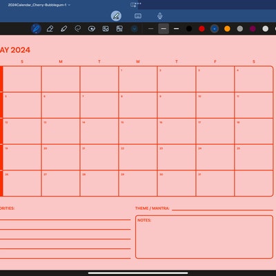 2024 Digital Planner Goodnotes, Notability, iPad Monthly, Weekly, Daily ...
