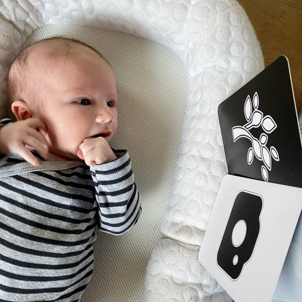 24 Design Baby Sensory Development Flash Cards Object Set High Contrast ...