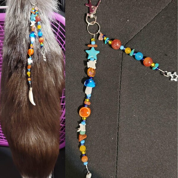 Custom Therian Beaded Accessories Keychains for Tails! - Etsy