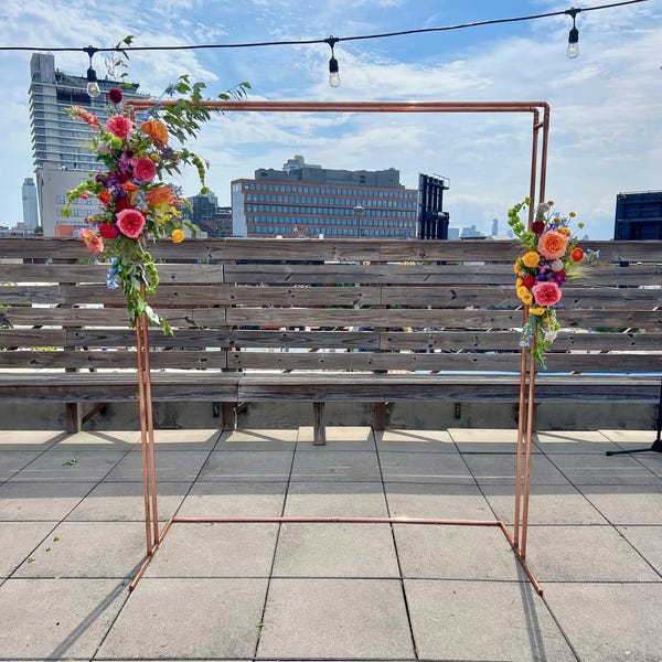 Chuppah, Copper Chuppah, Chuppah Kit, Ceremony Arch, Copper Wedding ...