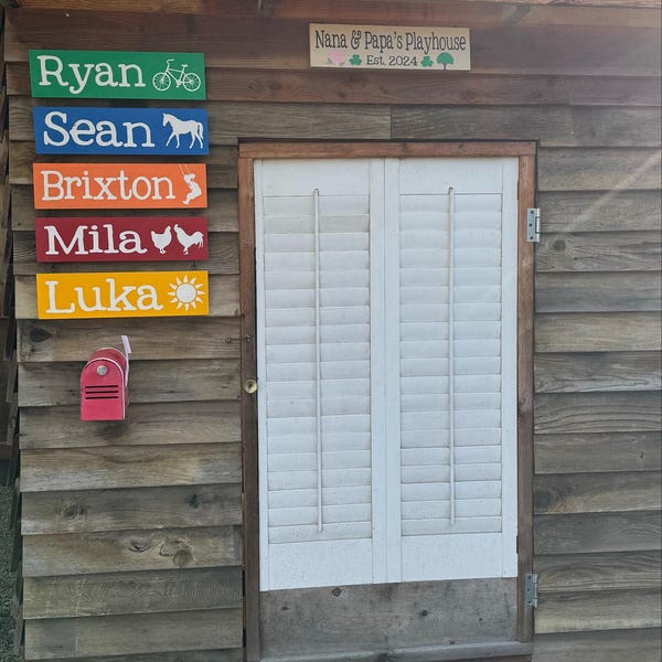 Custom Playhouse Sign for Kids | Clubhouse, Fort, Playroom, Bedroom ...