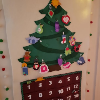 Christmas Tree Advent Calendar Pattern 29 Ornaments PATTERN Instant ...
