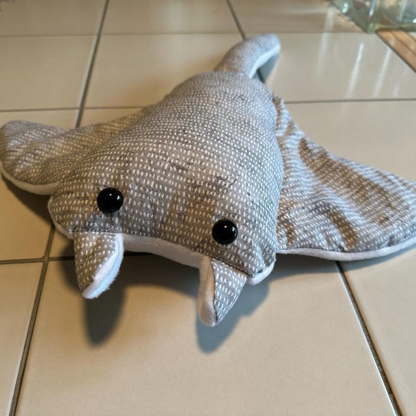 Stingray Sewing Pattern: DIY Soft Toy, Nautical Nursery Decor (PDF ...