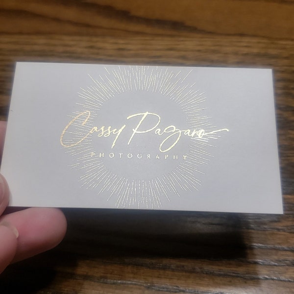 Foil Business Cards Custom Design - Etsy