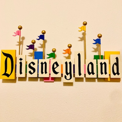 Vintage Disneyland Entrance Sign 12 - Etsy
