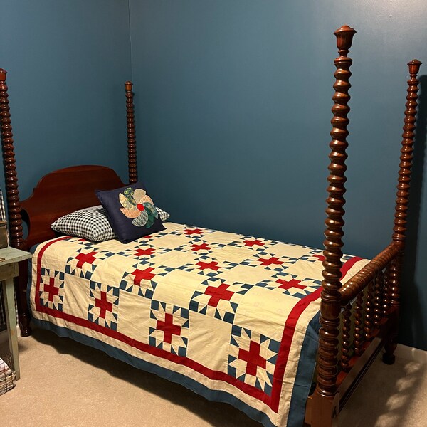 Antique Jenny Lind Bed Frame. Full Size Spindle Spool Bed Frame - Etsy