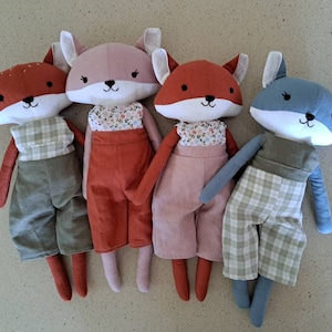 Fox Sewing Pattern PDF Make a Fox or Wolf Woodland Animal - Etsy UK