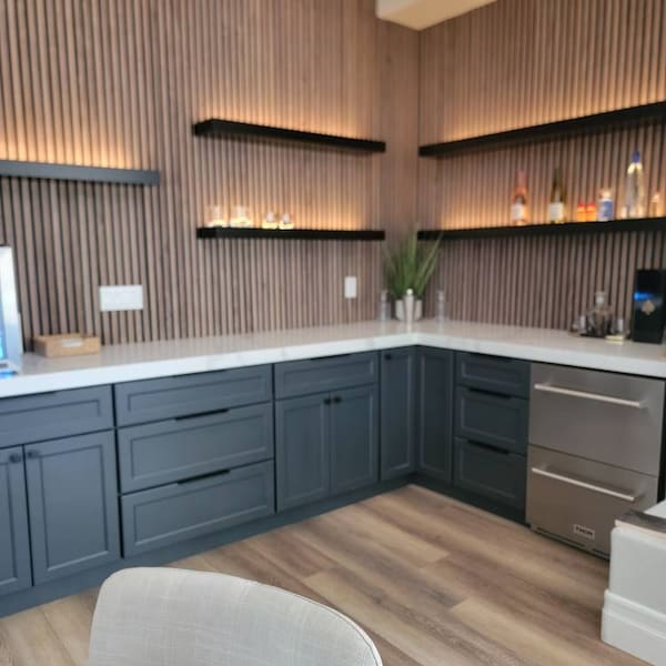 Modern LED Kitchen Floating Shelves, Kitchen Shelving, FREE Shipping ...