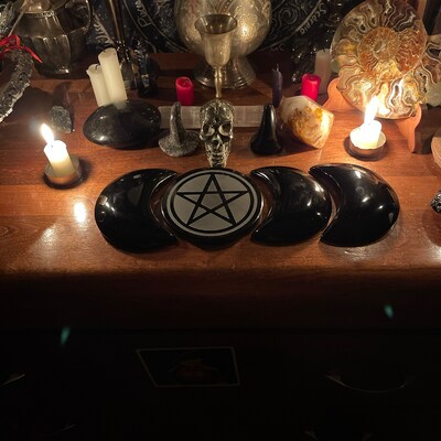 Black Obsidian Pentacle Bookmark Book Club Gift Crystal Pentacle ...