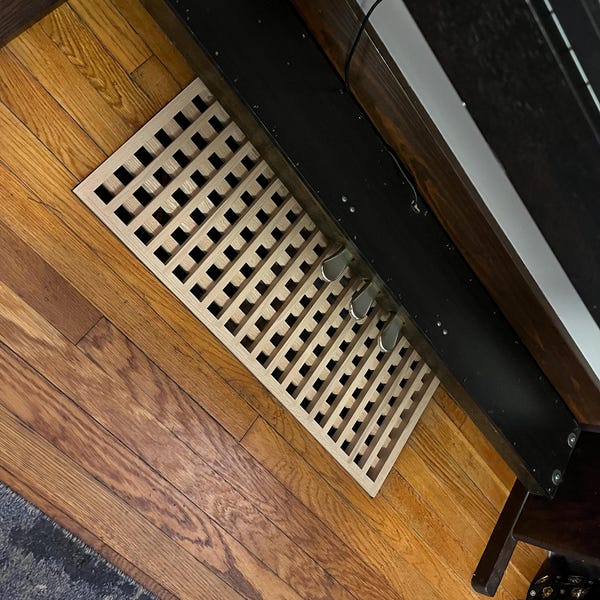 Custom Made to Your Size Large TRIMMED WOOD Floor Grate Wall Register ...