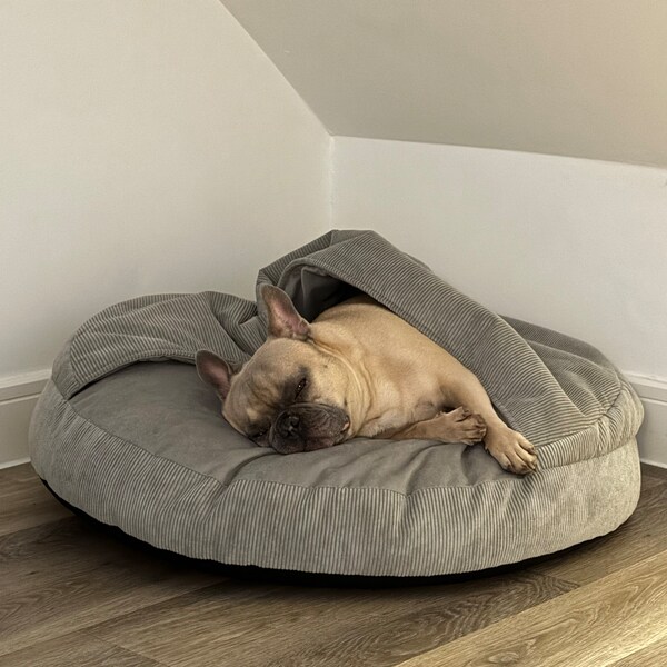 Snuggery Burrow Dog Bed, Dog Cave Bed Round, Calming Dog Bed, Washable ...