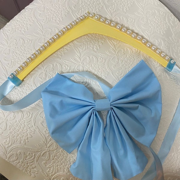 Light Blue Bow, Large Bows for Women, Blue Hair Bow, Large Bows, Blue ...