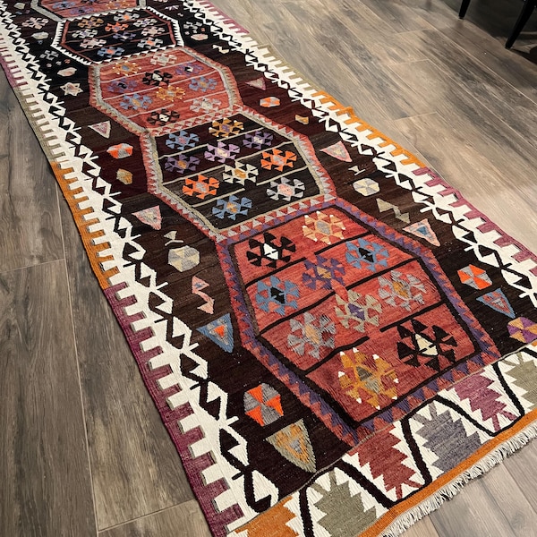 Vintage Kilim Rug, Boho Decor Rug, Turkish Kilim Rug, Handmade Kilim ...