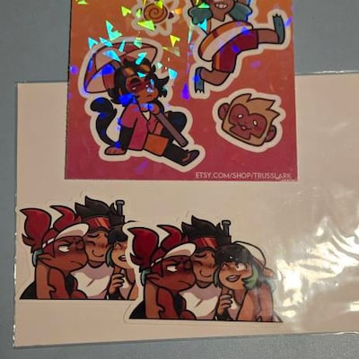 LMK Summer Vinyl Sticker Sheet 4x6 Inch Wukong Macaque MK Vinyl Holo - Etsy