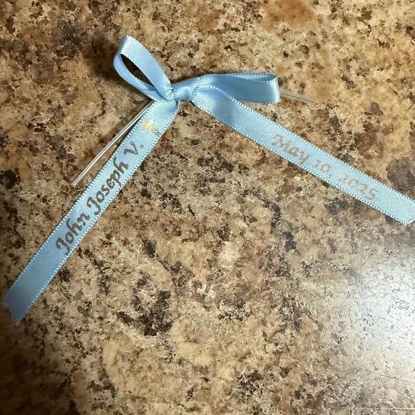 Personalized Favor Ribbons: Custom Printed 3/8" Ribbon-favor Ribbons ...