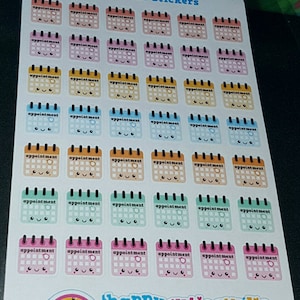 42 Cute Appointment/calendar/schedule Planner Stickers - Etsy