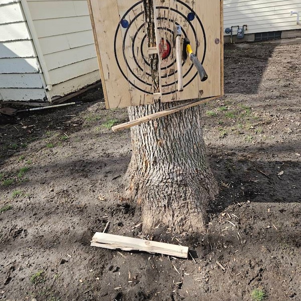 Large 4-ring Hanging Axe and Knife Throwing Target (FREE SHIPPING) - Etsy